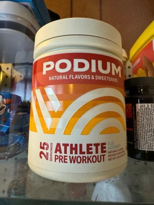 Podium Nutrition Athlete Pre-workout Energy Drink - Blue Raspberry - 8 ...