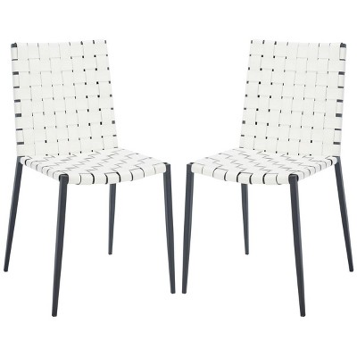 Set Of 2 Jeremy Double Dining Chairs White - International Concepts ...