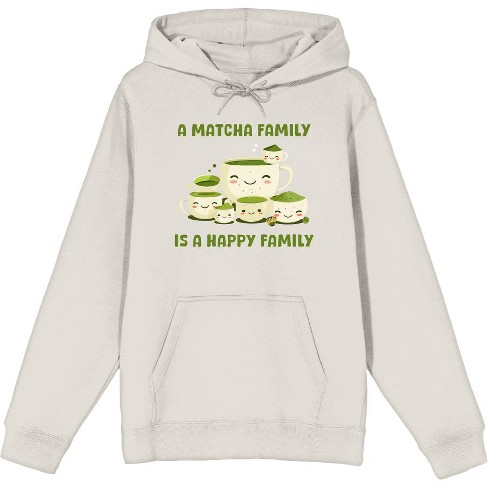 A Matcha Family Is A Happy Family Adult Long Sleeve Hoodie : Target