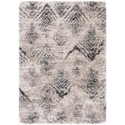 Berber Shag Ber420 Power Loomed Area Rug - Grey/charcoal - 5'5"x7'7 ...