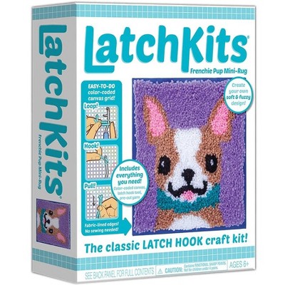 LatchKits Frenchie Puppy Mini-Rug Latch Hook Kit : Target