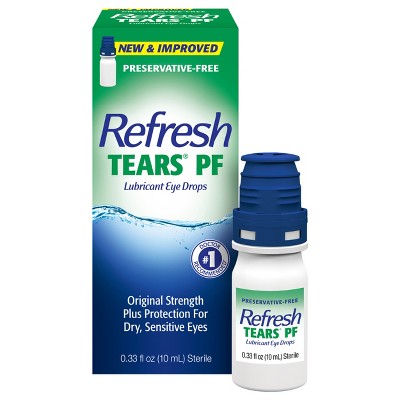 Refresh Tears Pf Preservative Free Eye Drops - 0.33 Fl Oz/10ml : Target
