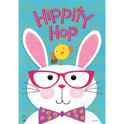 Briarwood Lane Hippity Hop Bunny Easter Garden Flag Chick Humor 1 : Target