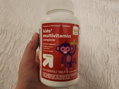 Kids' Complete Multivitamin Chewable Tablets - Orange, Grape & Cherry ...
