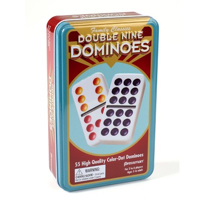 Pressman Double Nine Wooden Dominoes Game, 3 Packs : Target