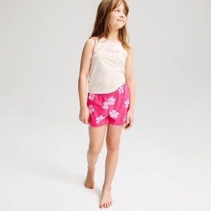 Girls' Scalloped Trim Tank Pajama Set - Cat & Jack™ Pink S : Target