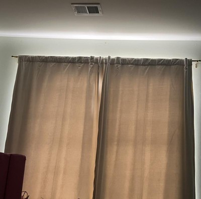 50"x84" Blackout Velvet Window Curtain Panel Green - Threshold™ : Target