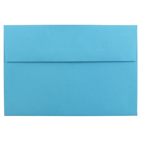 Jam Paper Brite Hue A8 Envelopes 5 1/2 X 8 1/8 50 Per Pack Blue: Wet ...