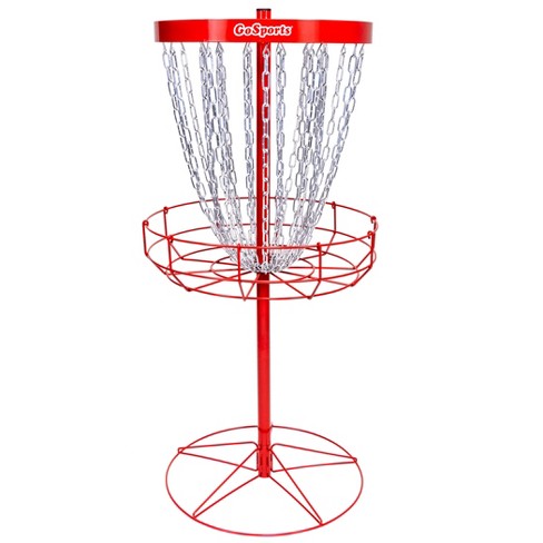 Gosports Regulation Disc Golf Basket - 24 Chain Portable Disc Golf ...