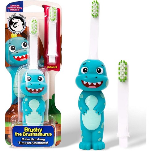 Toothbrush Toys Dinosaur Kids Toothbrush, Extra Soft Bristles With Easy ...