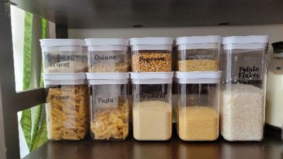 5pc Airtight Canister Set White - Brightroom™ : Target