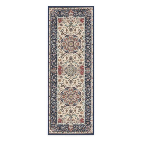 Ruggable Sima Washable Vintage Floral Flatwoven Area Rug : Target