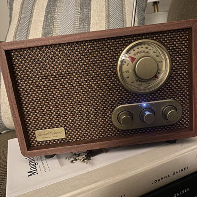 Portable Am/fm Bluetooth Radio Tonal Brown - Hearth & Hand™ With ...