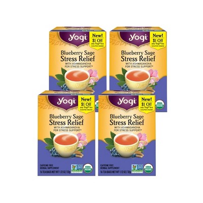 Yogi Tea - Cinnamon Horchata Stress + Sleep - 64 Ct, 4 Pack : Target