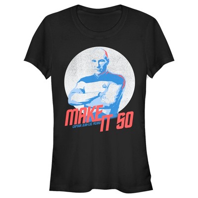 Men's Star Trek: The Next Generation Captain Jean Luc Picard Make It So ...