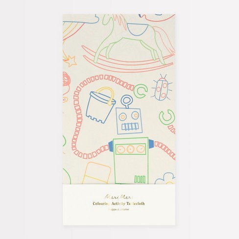 Meri Meri Color In Activity Tablecloth (pack Of 1) : Target