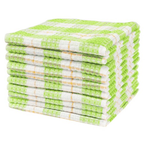Unique Bargains Reusable Absorbent Cotton Clean Cloths Green 14" X 16 ...