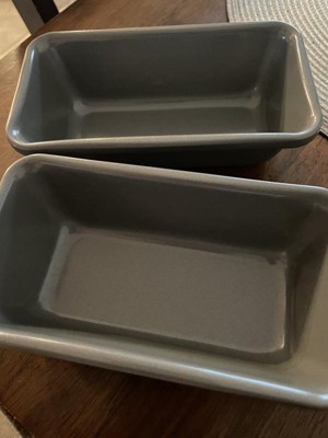 2pk Nonstick Mini Loaf Pan Gray - Figmint™ : Target