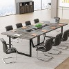 Tribesigns 8ft Conference Table For 10 People For Office Meeting, Grey ...