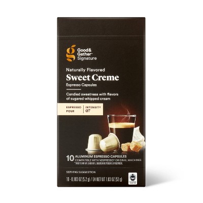 Naturally Flavored Sweet Creme Espresso Capsule - 1.83oz - Good ...
