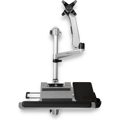 Startech Single Monitor Adjustable Wall Mount Computer Workstation ...