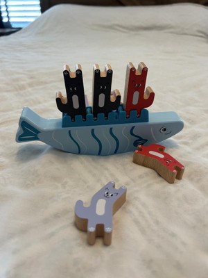 Wooden Balance The Cat Game - 23pc - Gigglescape™: Building Sets ...