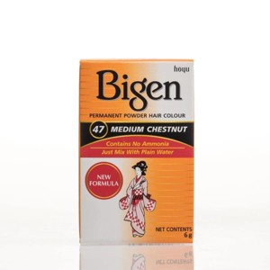 Bigen Chestnut #47 Permanent Powder Hair Color | No Ammonia | (0.21oz ...