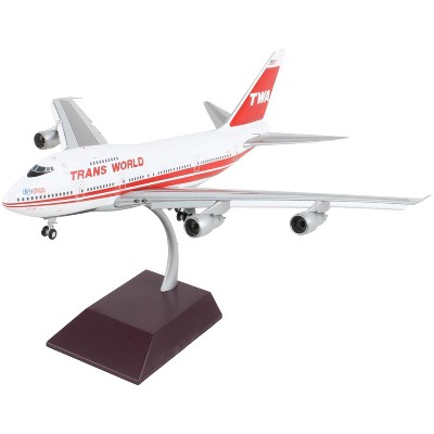 Boeing 747sp Commercial Aircraft With Flaps Down "twa" White With Red ...