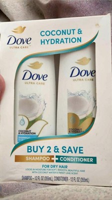 Dove Beauty Coconut & Hydration Shampoo & Conditioner Set - 12 Fl Oz ...