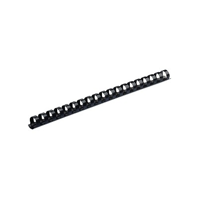 Staples Black Plastic Comb Binding Spines 3/8" Diameter 55 Sh. 100/pk ...