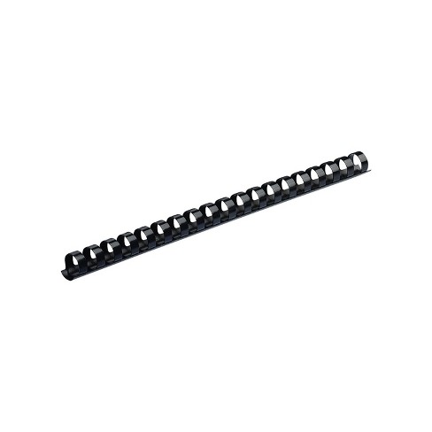 Staples Black Plastic Comb Binding Spines 3/8" Diameter 55 Sh. 100/pk ...
