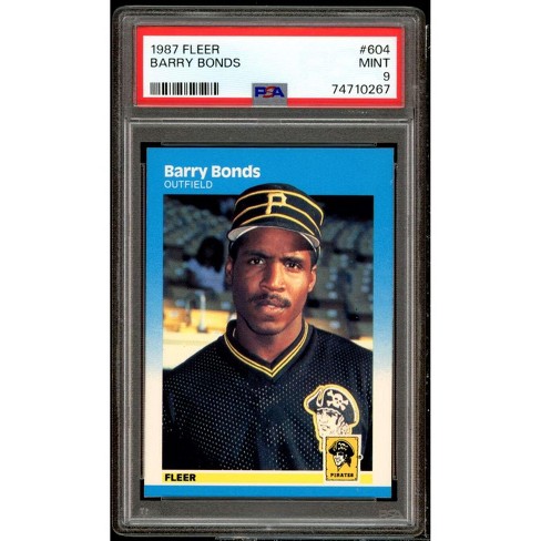 Barry Bonds Rookie Card 1987 Fleer #604 Psa 9 : Target