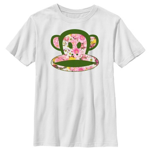 Boy's Paul Frank Floral Julius The Monkey T-shirt - White - Small : Target