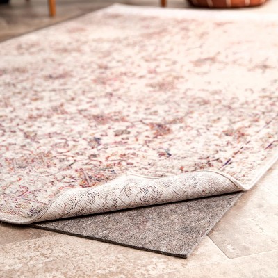 Nourison Rug-loc Dual Sided Grey Rug Pad Br21 Grey 5' X 5' Round : Target