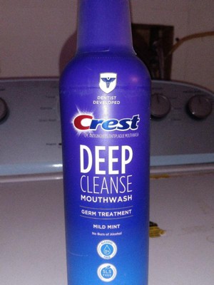 Crest Deep Cleanse Germ Treatment Mouthwash Mild Mint - 475ml : Target