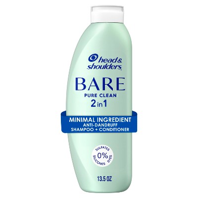 Head & Shoulders Bare Anti Dandruff Pure Clean Shampoo, Sulfate Free ...