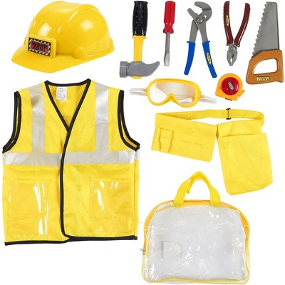 Dress Up America Construction Worker Role-play And Dress-up Set For ...