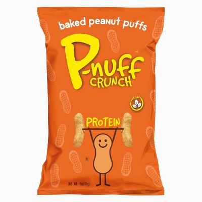 Pnuff Puff Baked Peanut Original - Case Of 6 - 4 Oz : Target