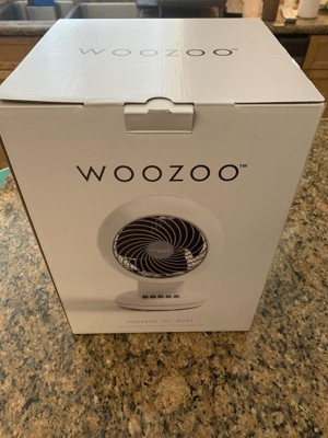 Woozoo Compact Oscillating Air Circulator Fan With Remote White : Target