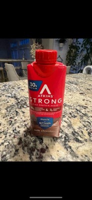 Atkins Strong 30g High Protein Shake - Milk Chocolate - 44 Fl Oz/4pk ...