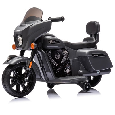 6V Ride-On Electric Dirt Bike for Kids with License Plate,Dual Safety ...