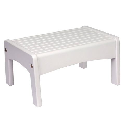 Slatted Kids' Step Stool White - Wildkin: Wooden Stepping Stool For ...