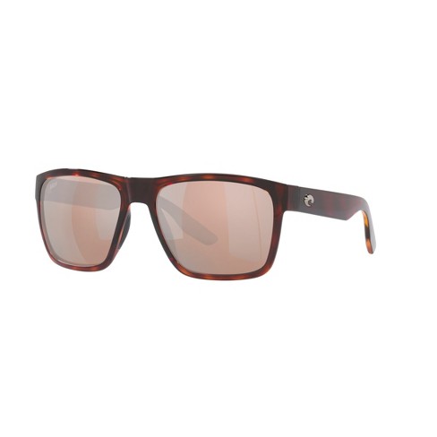 Costa 6s9050 59mm Man Square Sunglasses Polarized Copper Silver Mirror ...