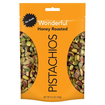 Wonderful Pistachios No Shells Honey Roasted - 5.5oz : Target