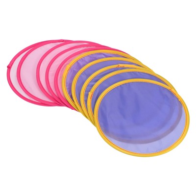 Unique Bargains Foldable Flying Disc Folding Pocket Colorful Flying ...