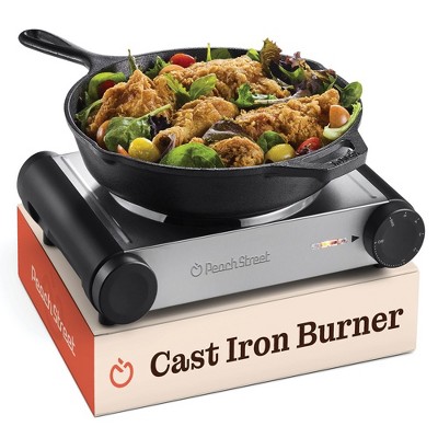 Peach Street Electric Stovetop Hot Plate Burner 1800w Glass Cast Iron ...