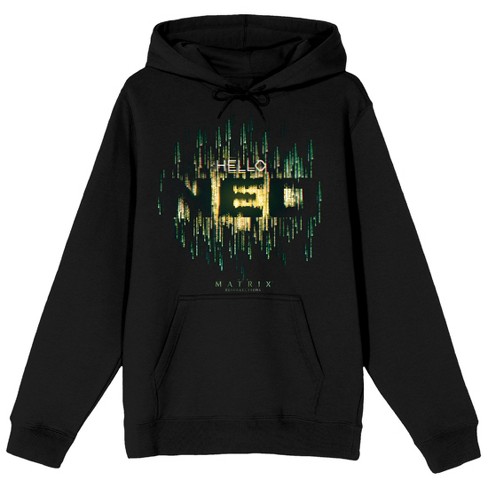 The Matrix Hello Neo Men's Black Sweatshirt-large : Target
