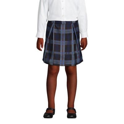 Lands' End School Uniform Kids Plaid Pleated Skort Top Of Knee - 10 ...