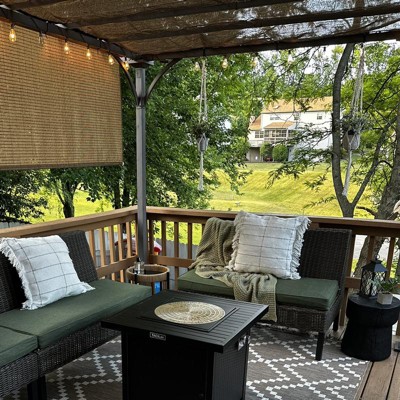 Check Diamonds Outdoor Rug Tan - Threshold™ : Target