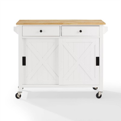 Clifton Kitchen Island Distressed White/brown - Crosley : Target